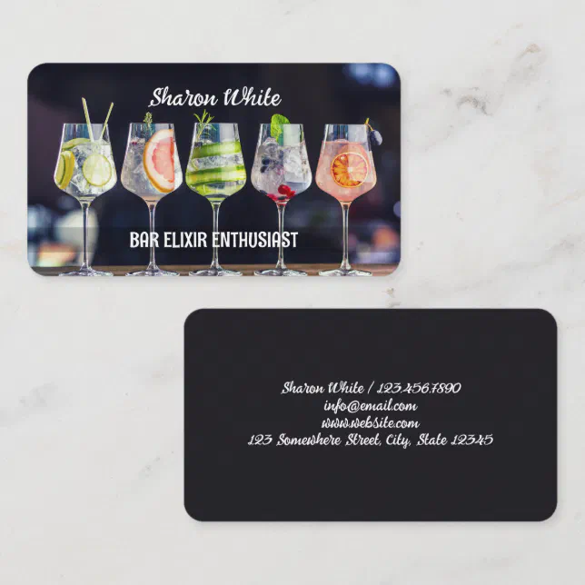 Bartender Business Card | Zazzle