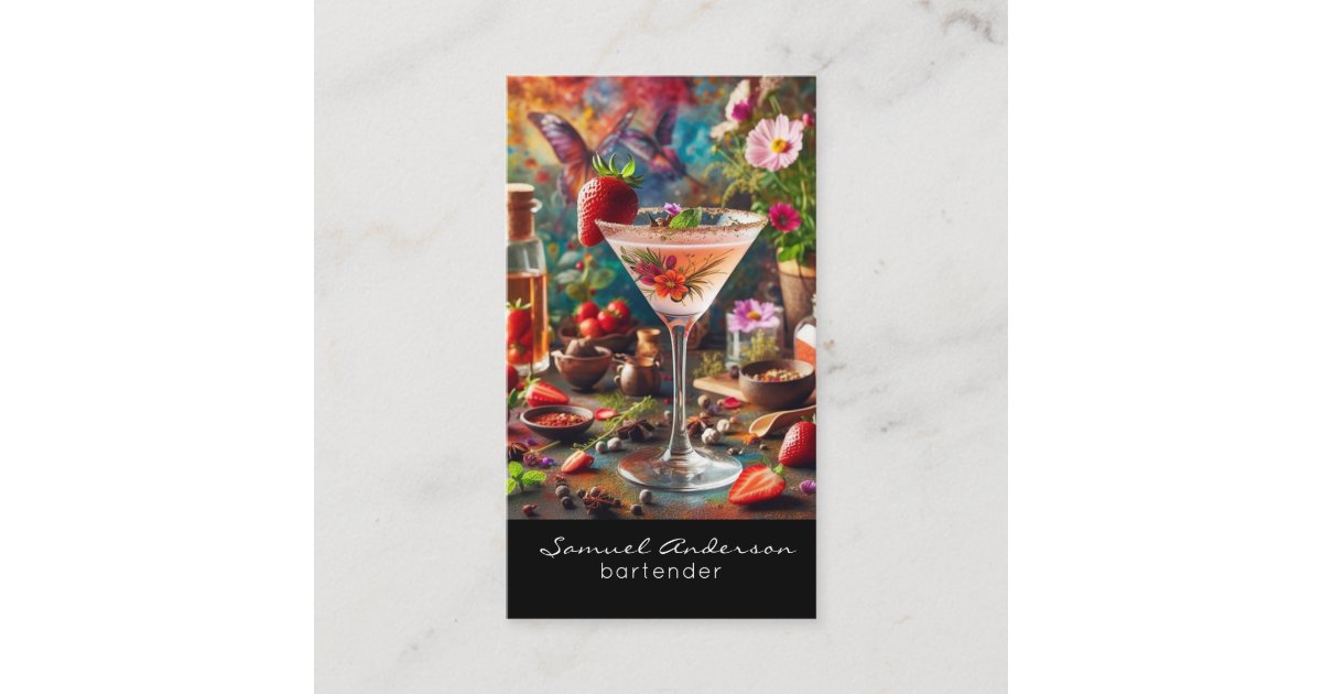 Bartender Business Cards | Zazzle