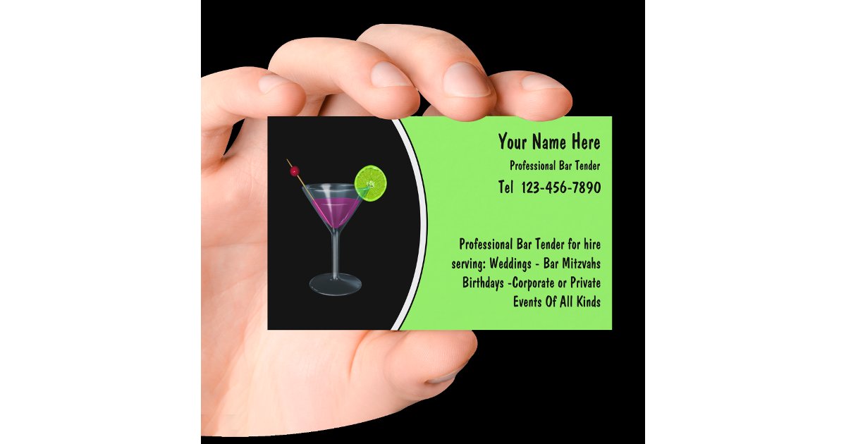 Bartender Business Cards | Zazzle