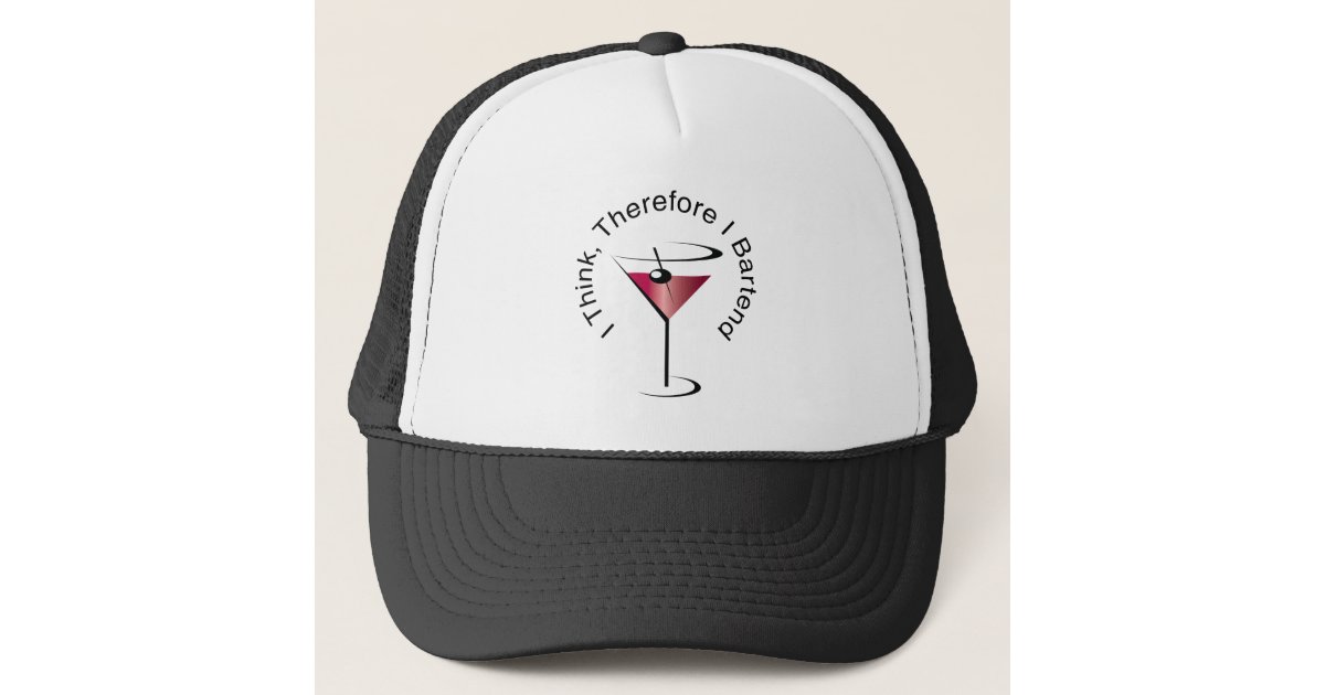 Bartender Martini Cocktail Cap | Zazzle