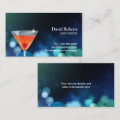 Bartender Nightclub Cocktail Bar Modern Business Card | Zazzle