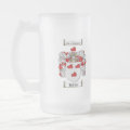 BARTON FAMILY CREST - BARTON COAT OF ARMS FROSTED GLASS BEER MUG | Zazzle