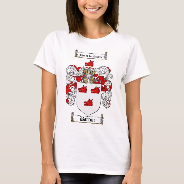 BARTON FAMILY CREST - BARTON COAT OF ARMS T-Shirt | Zazzle BARTON FAMILY CREST - BARTON COAT OF ARMS T-Shirt | Zazzle