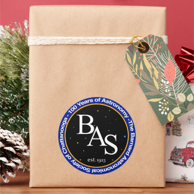 BAS 100 Year Logo Sticker | Zazzle