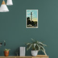 Bas Relief Tablet and Pilgrim Memorial View Poster | Zazzle