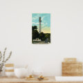 Bas Relief Tablet and Pilgrim Memorial View Poster | Zazzle