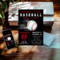 Baseball 40th Birthday Sports Party Invitation | Zazzle