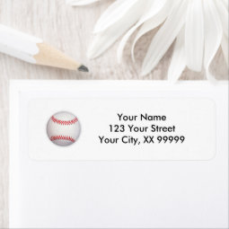 Baseball Address Labels | Zazzle