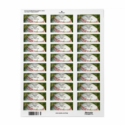 Baseball address labels | Zazzle