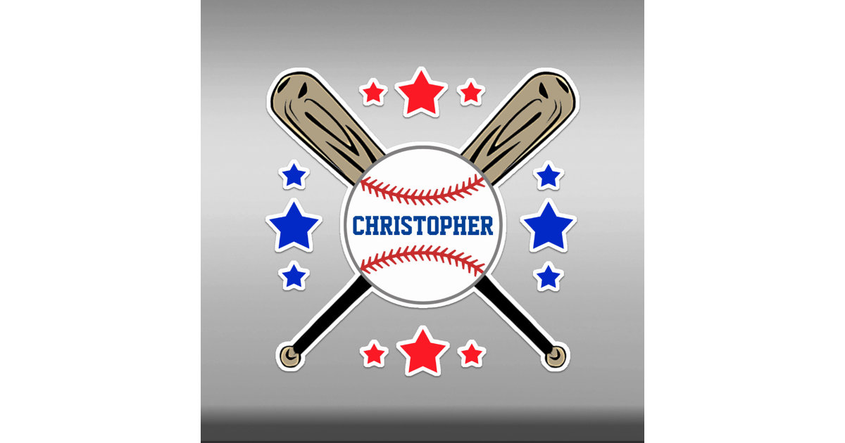 Baseball Allstar Vinyl Stickers | Zazzle
