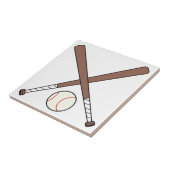 Baseball and Bats Ceramic Tile | Zazzle
