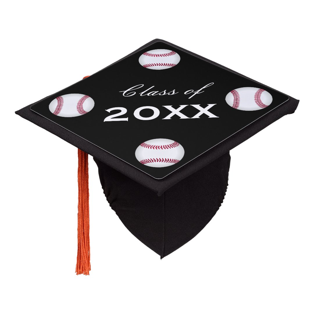Baseball Any Custom Color Class of Year Graduation Cap Topper | Zazzle