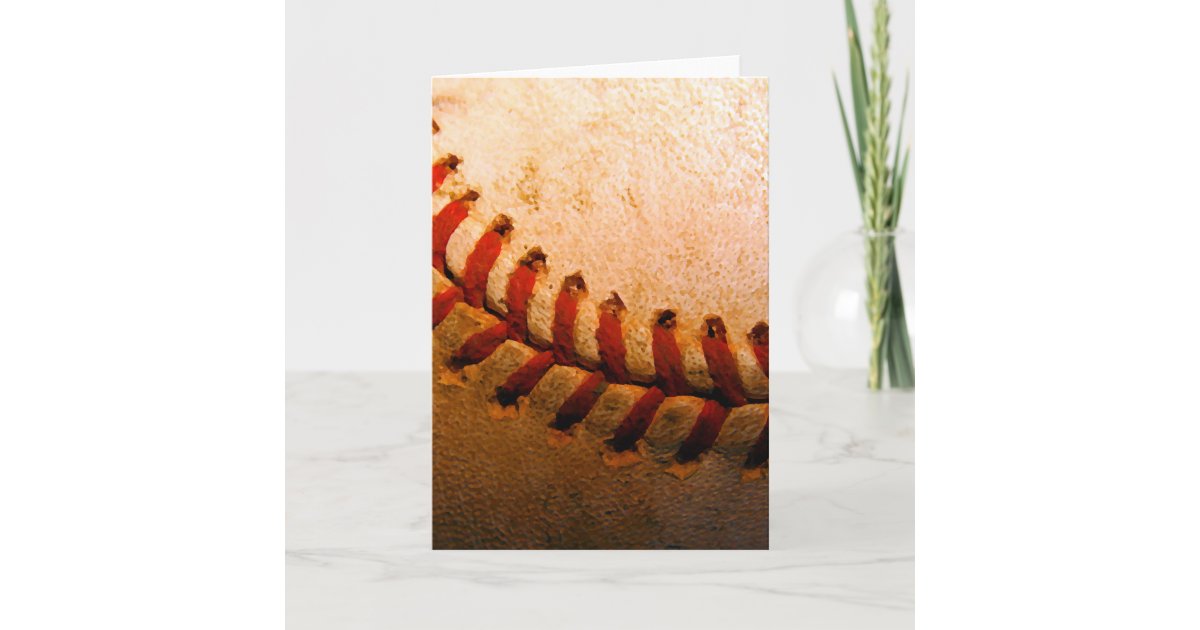 Baseball Art Card | Zazzle
