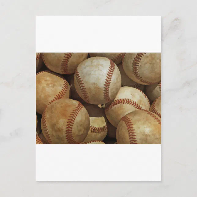 Baseball Art Postcard | Zazzle
