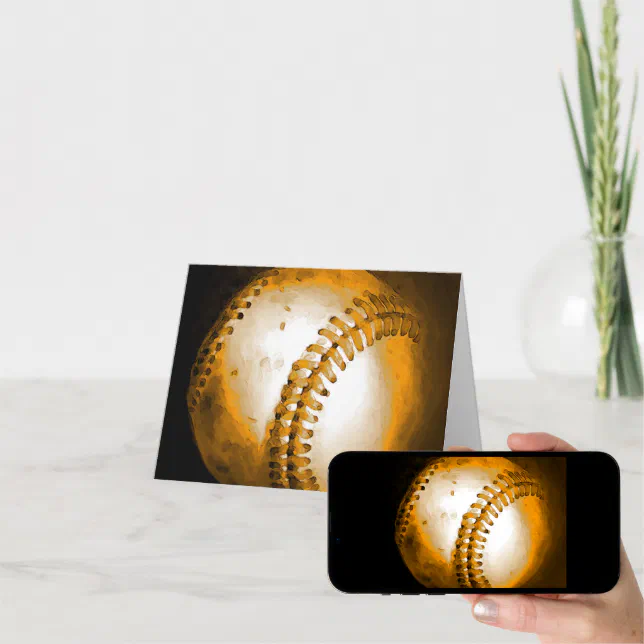 Baseball Artwork Card | Zazzle