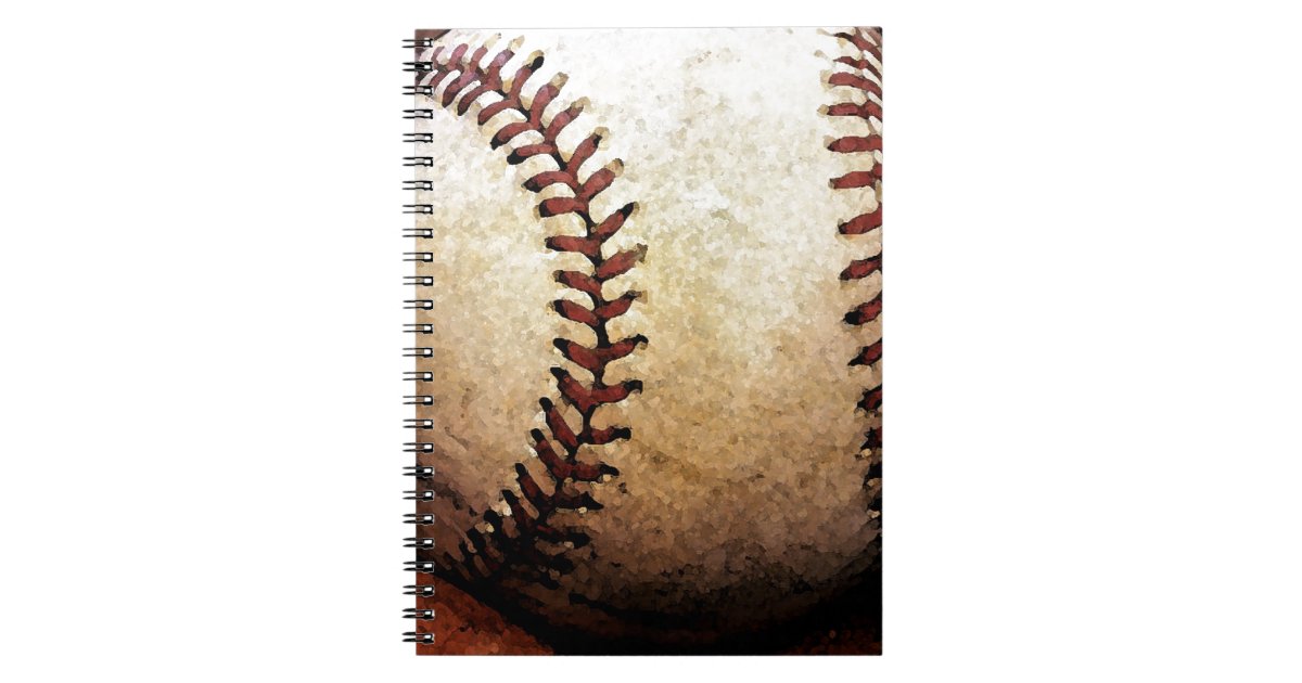 Baseball Artwork Notebook | Zazzle