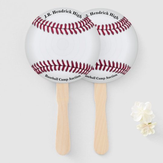 Baseball Auction Paddle Hand Fan | Zazzle.com