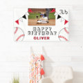 Baseball Ball Bunting Flags Photo Birthday Party Banner | Zazzle