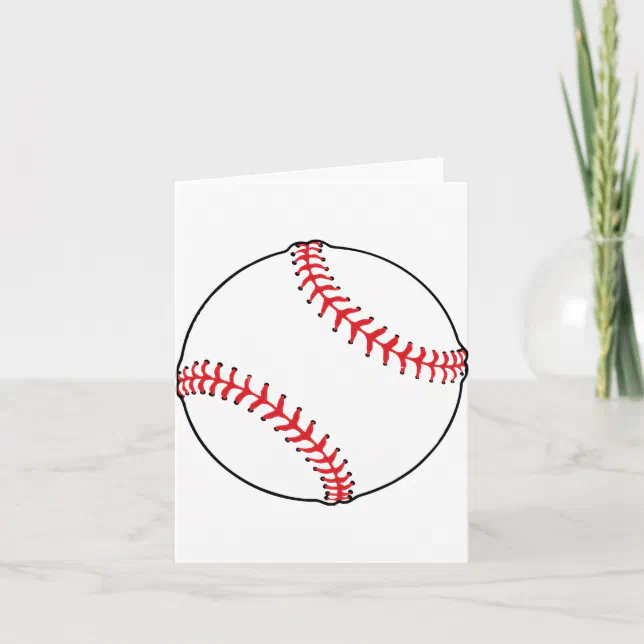 Baseball Ball Note Cards | Zazzle