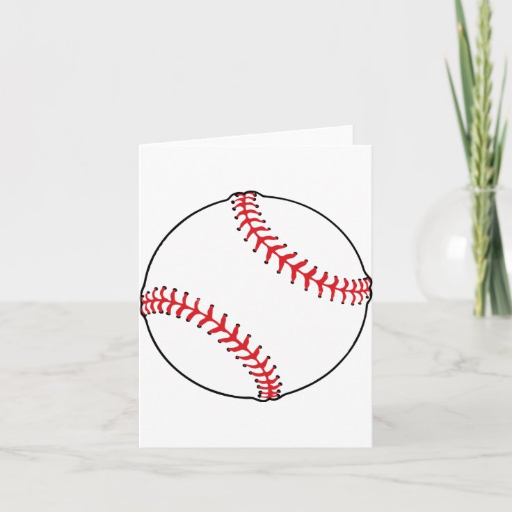 Baseball Ball Note Cards | Zazzle