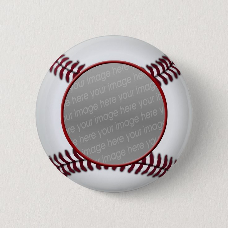 baseball ball photo pin | Zazzle