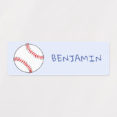 Baseball Ball Sports Name Kids' Labels | Zazzle