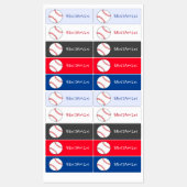 Baseball Ball Sports Name Kids' Labels | Zazzle