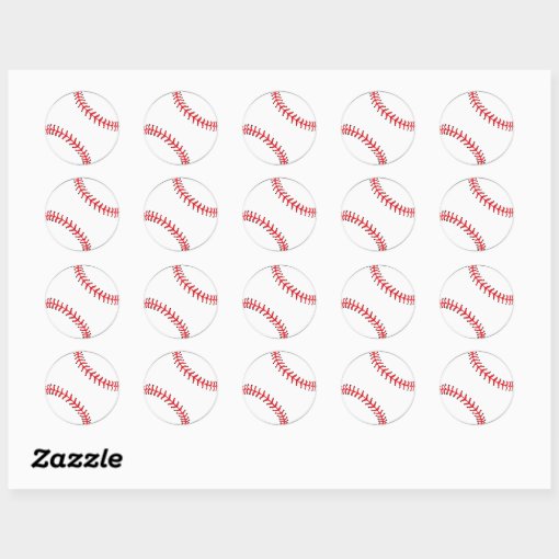 Baseball Ball Stickers | Zazzle