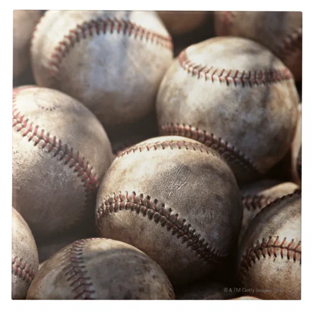 Baseball Ball Tile | Zazzle