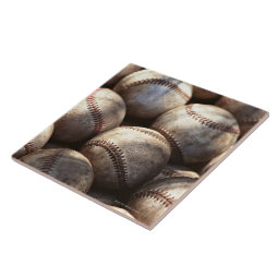 Baseball Ball Tile | Zazzle