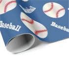 Baseball Themed Pattern Boys Wrapping Paper | Zazzle.com