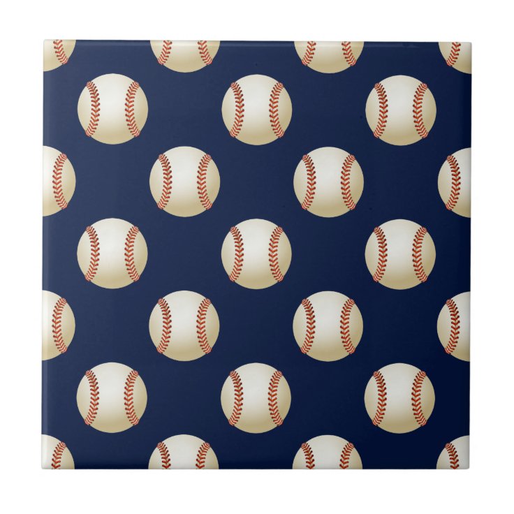Baseball Balls Sports Tile | Zazzle