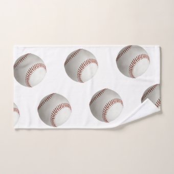 Baseball bath towel set | Zazzle