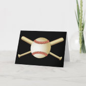 BASEBALL & BATS CARD | Zazzle