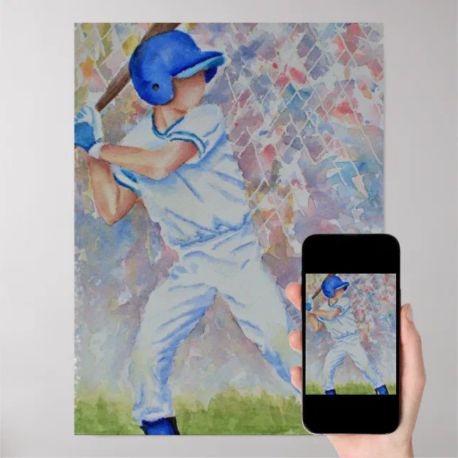 Baseball Batter Poster | Zazzle