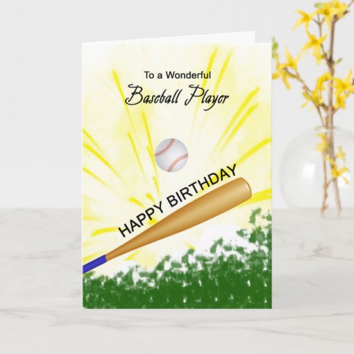 Baseball Birthday Card | Zazzle