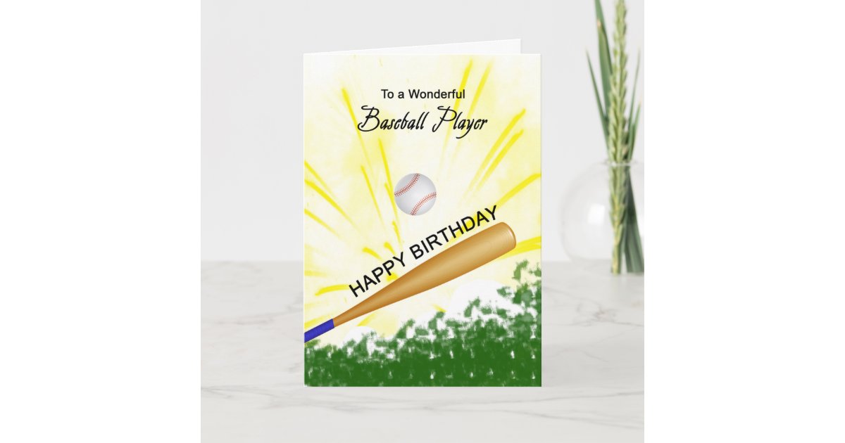 Baseball Birthday Card | Zazzle