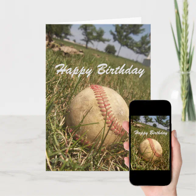 Baseball Birthday Card | Zazzle
