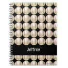baseball sports Baseball coach Notebook | Zazzle.com