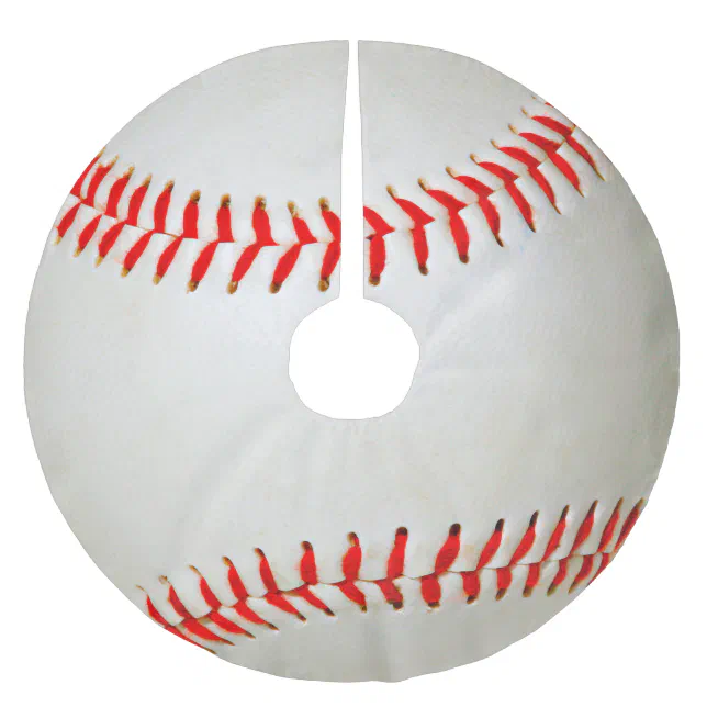 Baseball Brushed Polyester Tree Skirt | Zazzle