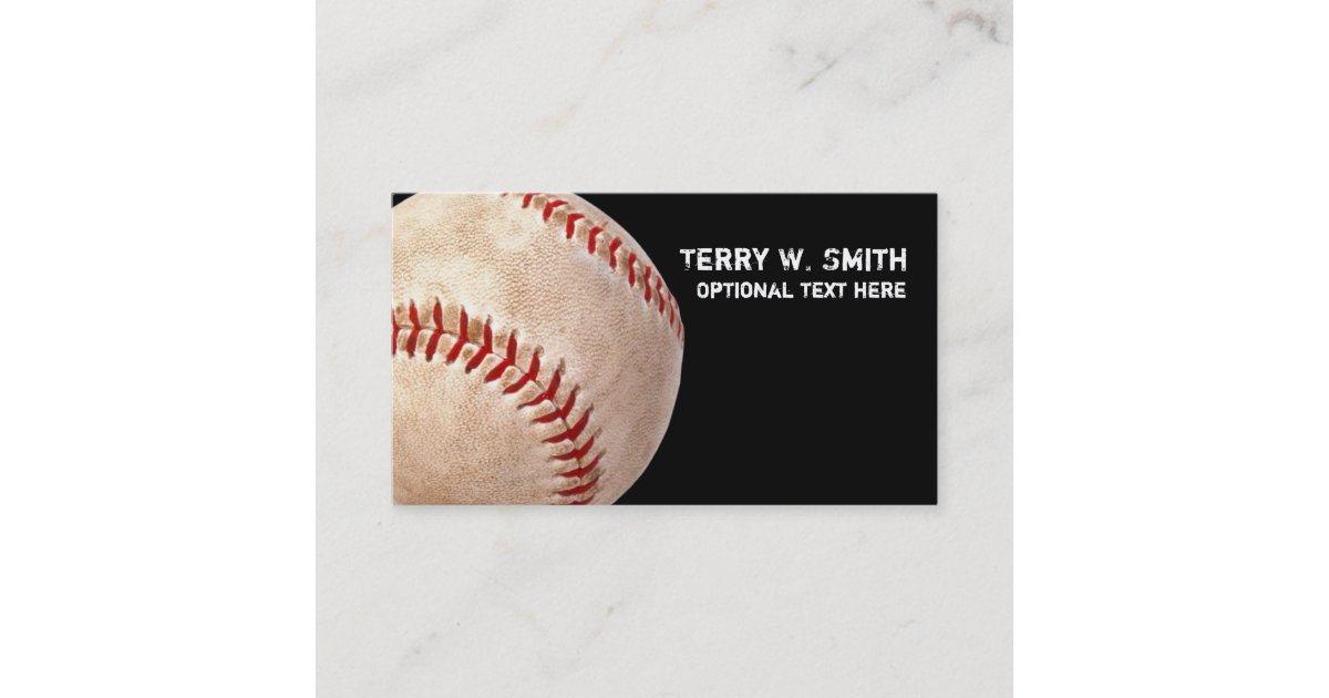 Baseball Business Card | Zazzle.com