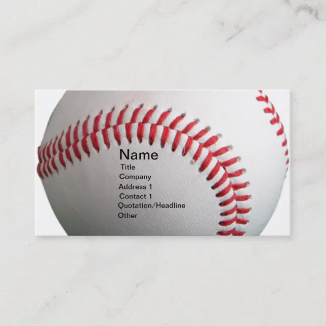 Baseball Business Card | Zazzle