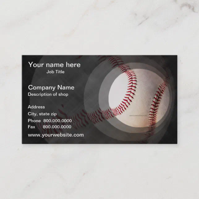 Baseball Business Card | Zazzle
