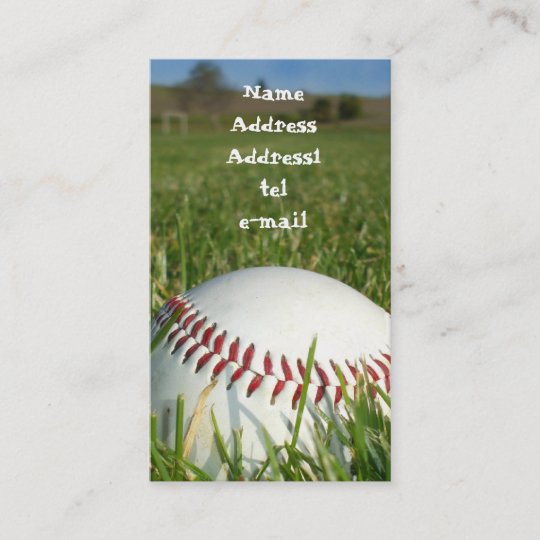 Baseball business card | Zazzle.com