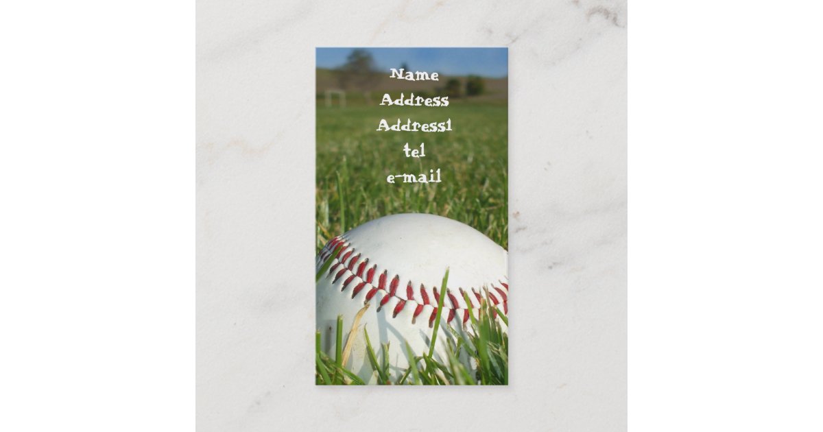Baseball business card | Zazzle