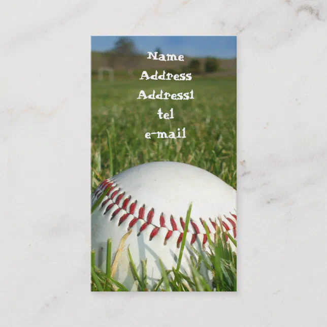 Baseball business card | Zazzle