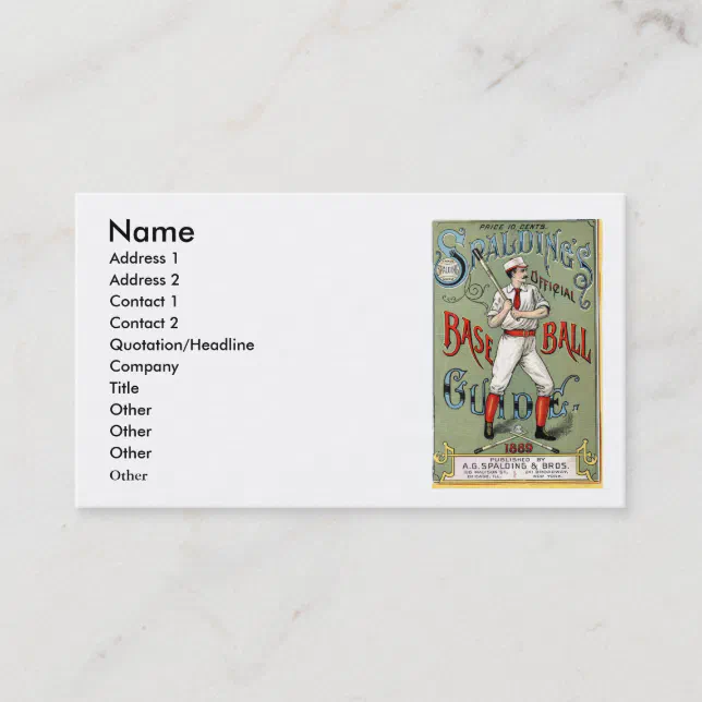 Baseball Business Card | Zazzle
