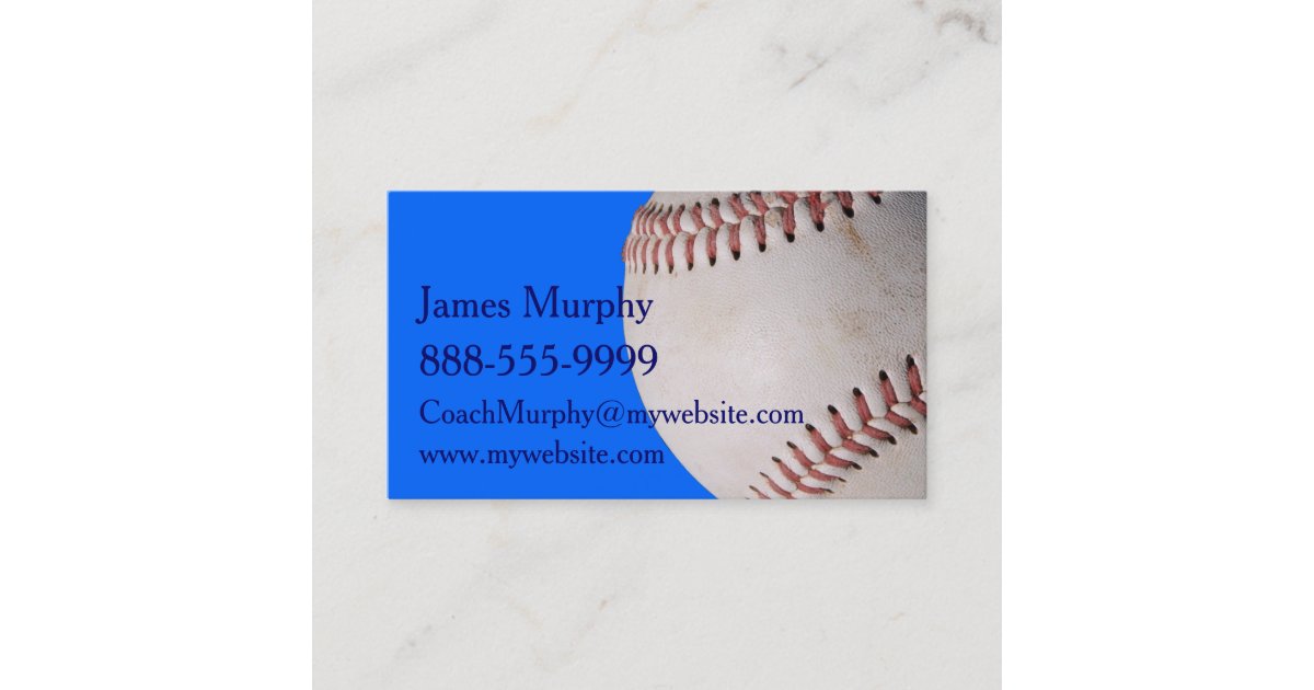 Baseball Business Card | Zazzle