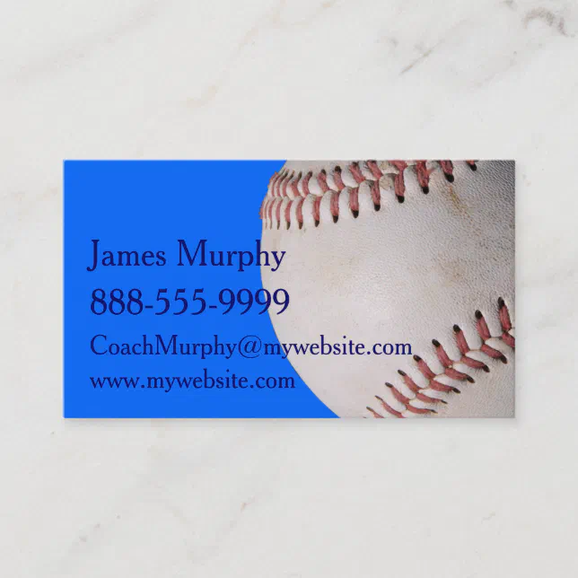 Baseball Business Card | Zazzle