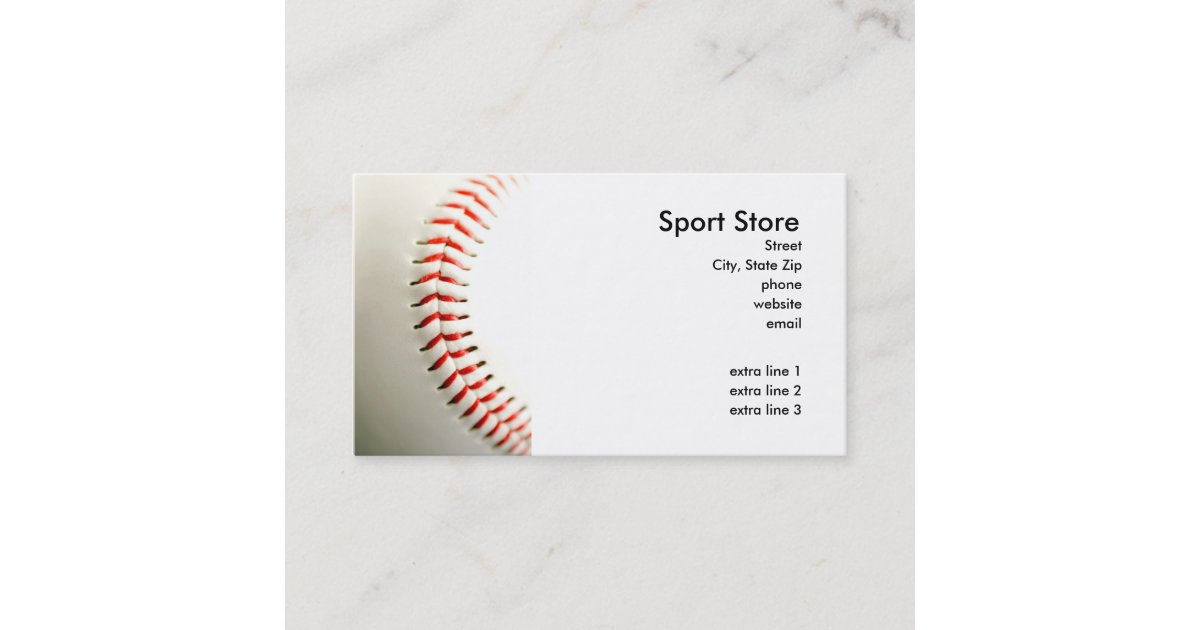 Baseball Business Card | Zazzle